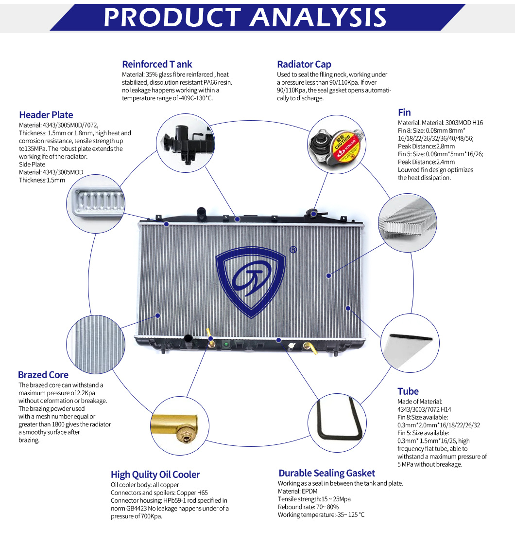 Auto Cooling System Transmission Oil Cooler Water Radiator for ...